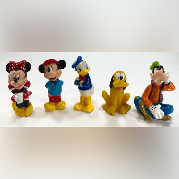 Disney | Toys | 5 Disney Characters Baby Rubber Bath Toys 6 Mickey ...